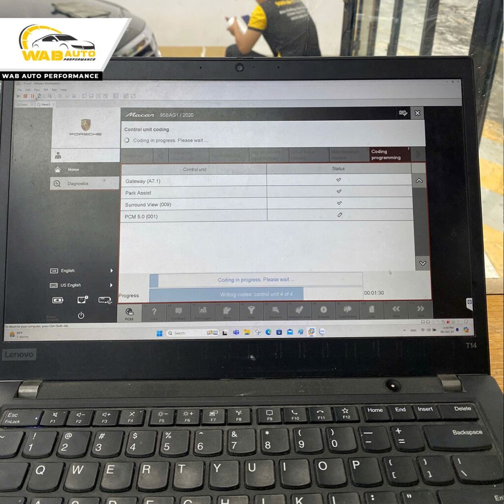 Nâng cấp Option Camera 360 zin xe Porsche Macan 2020